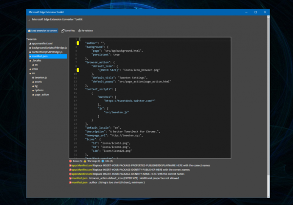 Microsoft Edge Extension Toolkit released