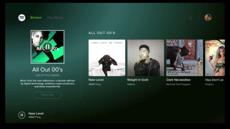 Spotify Music for Xbox One link appeared in Windows Store